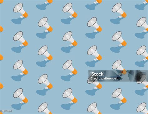 메가폰 등양화 도면 독재 개념 포스터에 대한 언론 항의 파란 배경에 고립된 소셜 배너 디자인 일러스트 벡터 Eps 10 개념에 대한 스톡 벡터 아트 및 기타 이미지 Istock