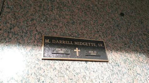 Murray Darrell Midgette Sr 1946 2014 Find A Grave Memorial