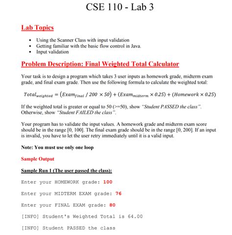 Solved CSE Lab Lab Topics Using The Scanner Cla Chegg