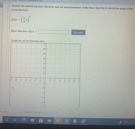 Solved Identify The Underlying Basic Function And Use Chegg
