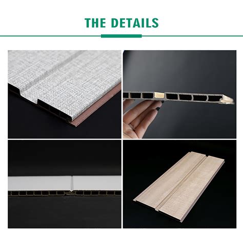 Oem Factory Plastic Cladding Paneling Sheets Wpc Wall Panel Wood For
