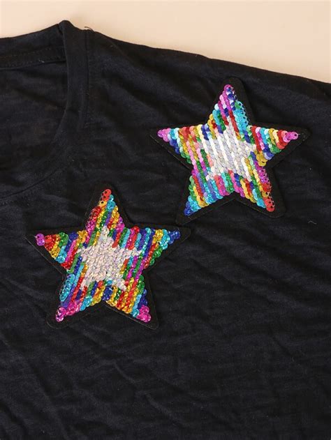 4pcs Star Design Iron On Patch Shein Usa
