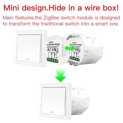 Moes Zigbee Smart Dimmer Switch Relay2 Way Gang Interruptorzm 105 Ms