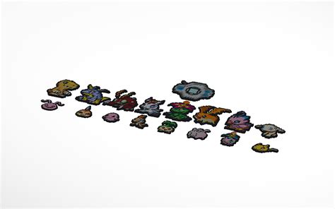 3d Design Pixel Art Digimon Tinkercad