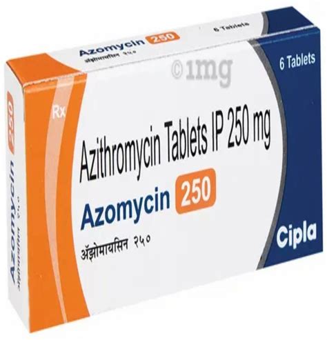 Azomycin 250 Tabs At ₹ 60strip Of 6 Tablets Azithromycin Tablets In