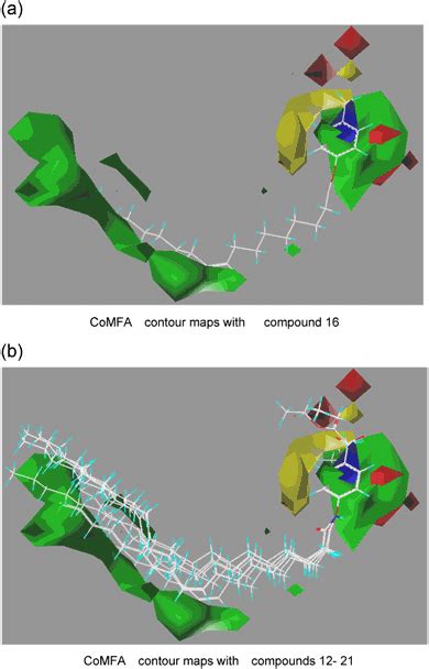Comfa Contour Maps With Compound 16a And Compound 12 21b Download