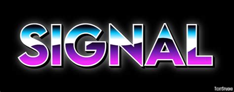 Signal Arcade Text Effect Generator