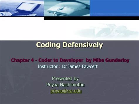ppt coding defensively powerpoint presentation free download id