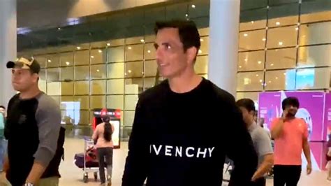 Sonu Sood Gets Clicked At The Airport By Paps Bollywood Hungama