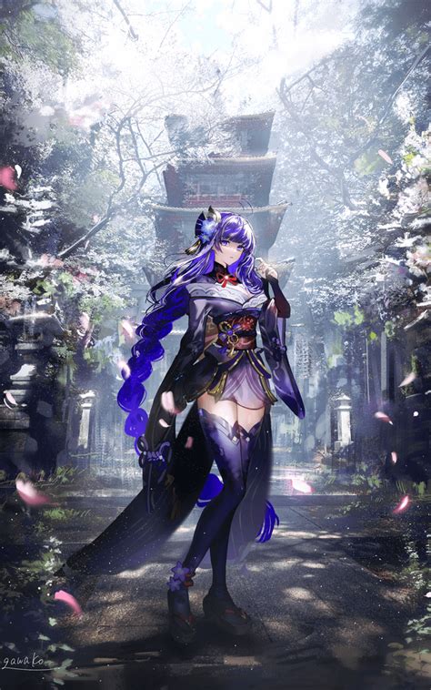 Electro Archon Raiden Shogun 💜 2500x4000 Rgenshinwallpaper