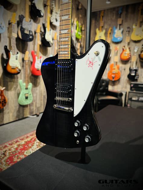 2018 Epiphone Slash Signature Firebird Limited Edition Trans Black Guitars And Stuff