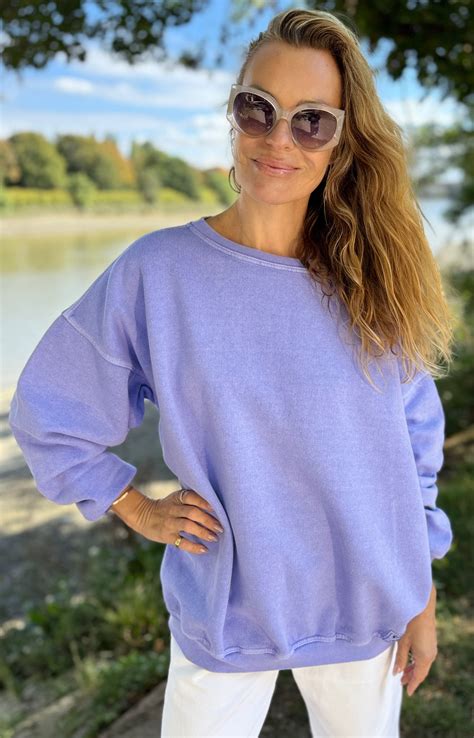 Origin 05 Classic Square Sweatshirt Soft Lilac Sloppy Joe Clothing