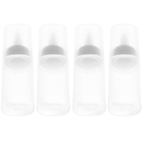 4pcs Plastic Bottles Squeeze Condiment Bottles Empty Bottle Ketchup Storage Bottles 40ml