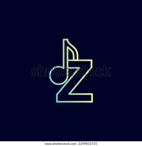 Music Note Logo Design Brand Letter Stock Vector Royalty Free