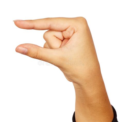 American Sign Language Letter J Stock Image Image Of Concept