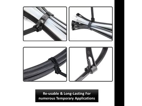 Reusable Zip Ties Trigger Releasable Cable Ties Quick Release Cord