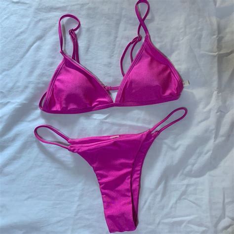 Shein Pink Bikini Womens Fashion Swimwear Bikinis And Swimsuits On