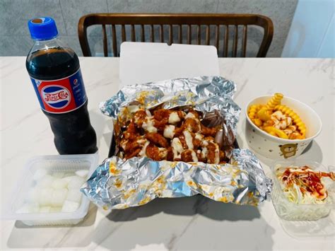 처갓집 슈프림양념치킨 순살and슈프림감자튀김 솔직후기맛가격 네이버 블로그