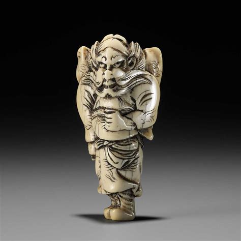 Lot 126 A Good Ivory Netsuke Of Shoki