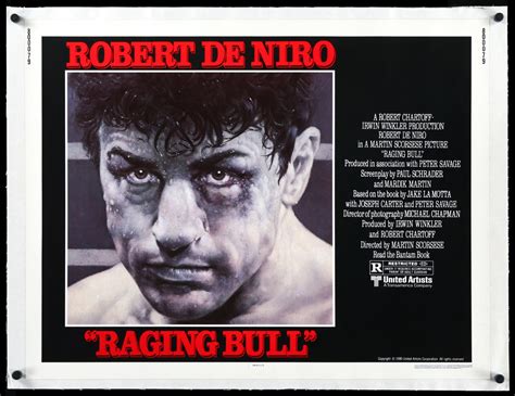 Raging Bull 1980 Original Linen Backed Half Sheet Movie Poster