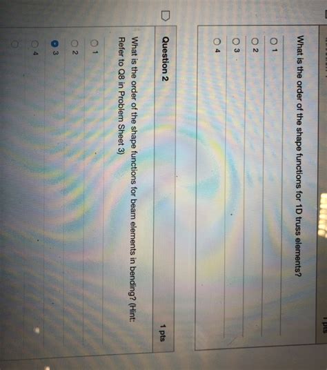 Solved What Is The Order Of The Shape Functions For D Truss Chegg Com