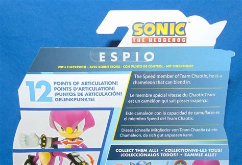 Sonic The Hedgehog Espio With Checkpoint New 4 Figure Jakks 2022