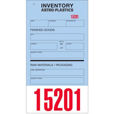 Custom Printed Inventory Tags St Louis Tag