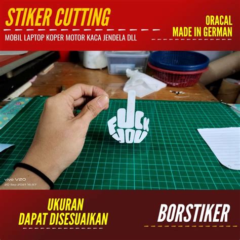 Jual Stiker Jdm Fuck You Sticker Cutting Bahan Oracal Custom Logo