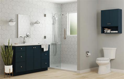 Trend Setting Matte Blue Vanity Bertch Cabinet Llc