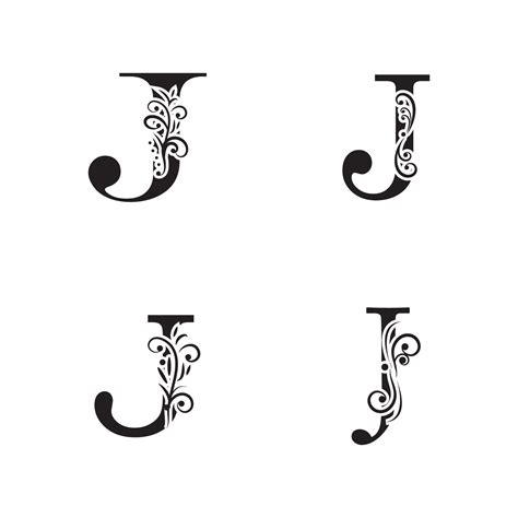Fancy Script Letter J