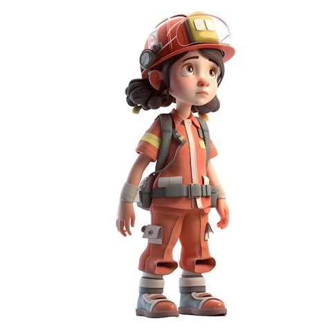 Premium Photo Prepared And Alert 3d Firefighter Women Ready And Vigilant Models For Fire