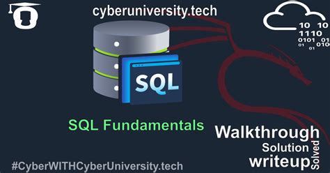 SQL Fundamentals Tryhackme Writeup Walkthrough