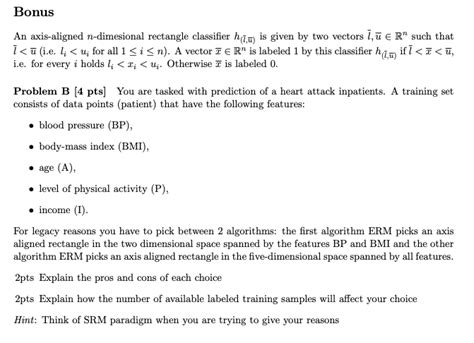 Bonus An Axis Aligned N Dimesional Rectangle