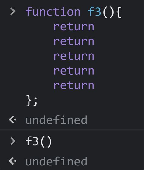 Javascript Функция и несколько операторов Return