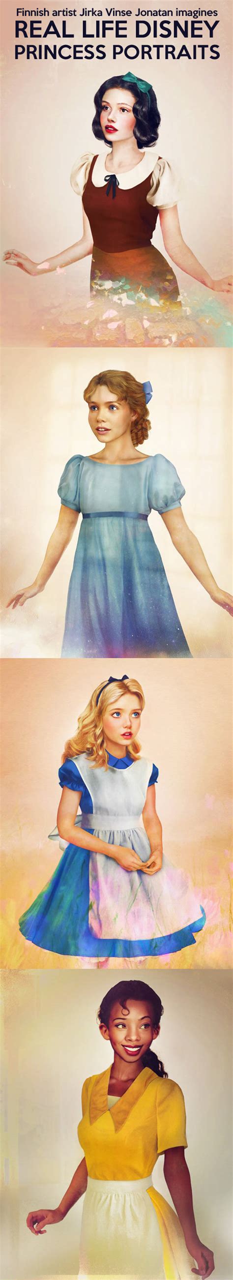Real Life Disney Princesses Portraits