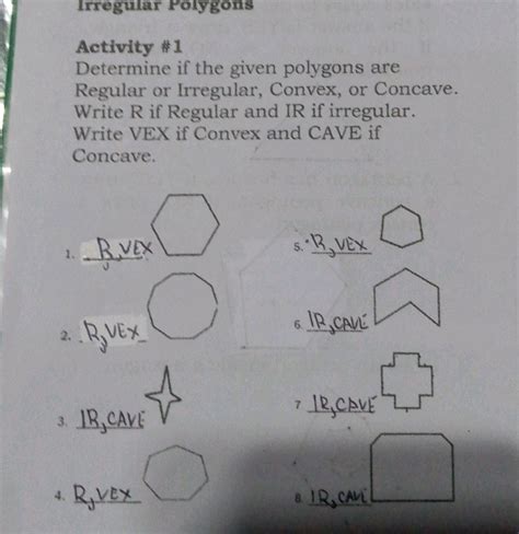 Activity 1 Determine If The Given Polygons StudyX