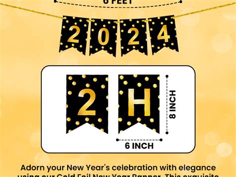 Mua KatchOn Happy New Year Banner 2024 No DIY 10 Feet Happy New Year Sign For New Years