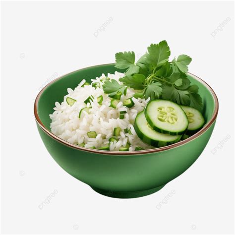 밥 한 그릇과 오이 밥 한 그릇과 그 위에 밥과 오이 쌀 Png 일러스트 및 이미지 에 대한 무료 다운로드 Pngtree