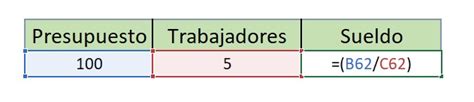 ¿cómo Se Usa La Fórmula De División En La Hoja De Excel Fórmulas En Excel Excel Intermedio