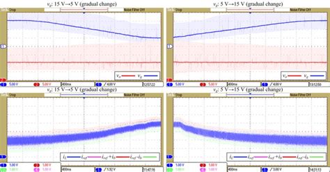 The Experimental Waveforms Of The Output Voltage Up And The Inductor