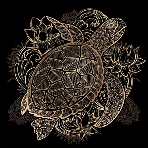 Tortue graphique décoratif images vectorielles Tortue graphique