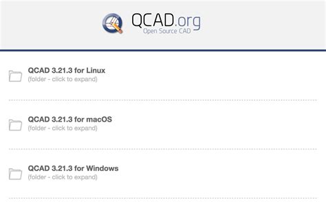 QCAD Accessing Downloads Updates