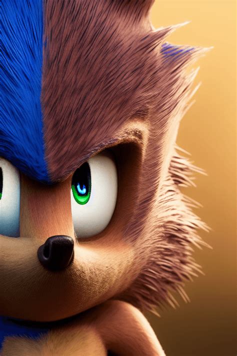 Sonic The Hedgehog Portrait · Creative Fabrica