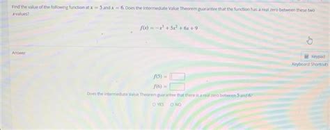 Solved Find The Value Of The Following Function At X And Chegg