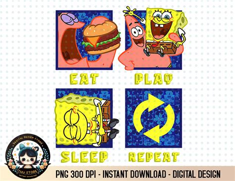 Mademark X Spongebob Squarepants Spongebob Eat Play Sleep Inspire