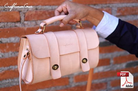 Barrel Satchel Pattern Leather Bag Pattern