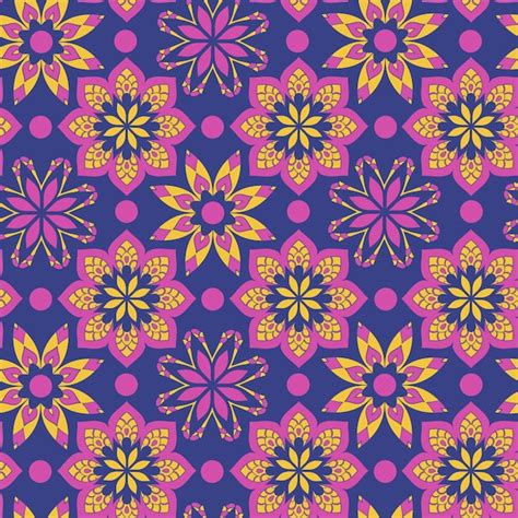 Premium Vector Flower Mandala Pattern Vector Illustration