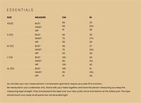 size guide src health