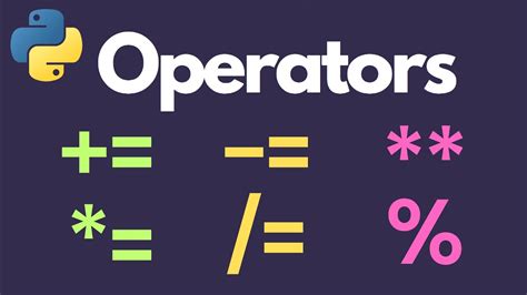 Operators In Python Are Easy 🐍 Youtube