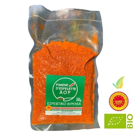 Acheter Piment Despelette Aop Bio 40g En Ligne • Alpassofood